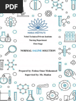 Normal Saline: Uses and Guidelines | PDF | Saline (Medicine) | Electrolyte