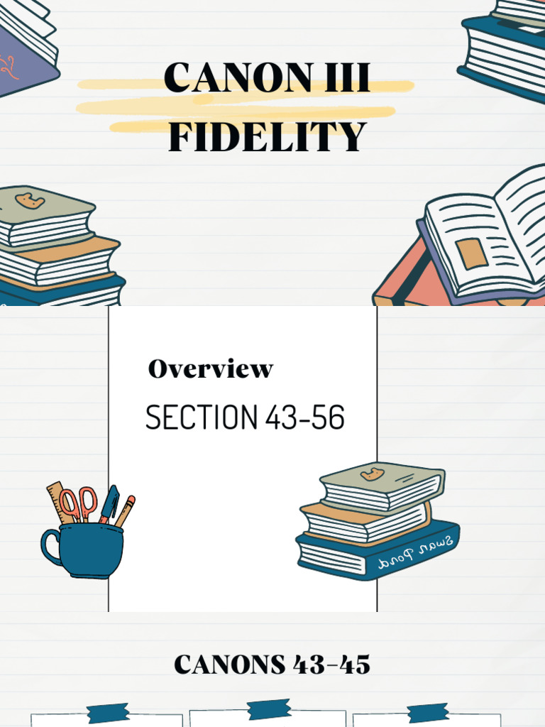 Canon Iii Fidelity PDF Lawyer Attorney s Fee