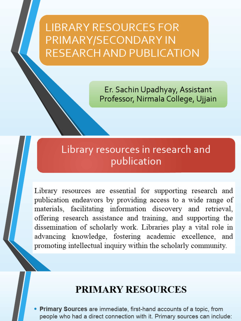 Library Resources for Students | PDF | Primary Sources | Encyclopedias