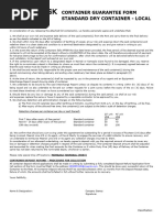 Container Guarantee Form - v.1 - 2023 | PDF | Private Law
