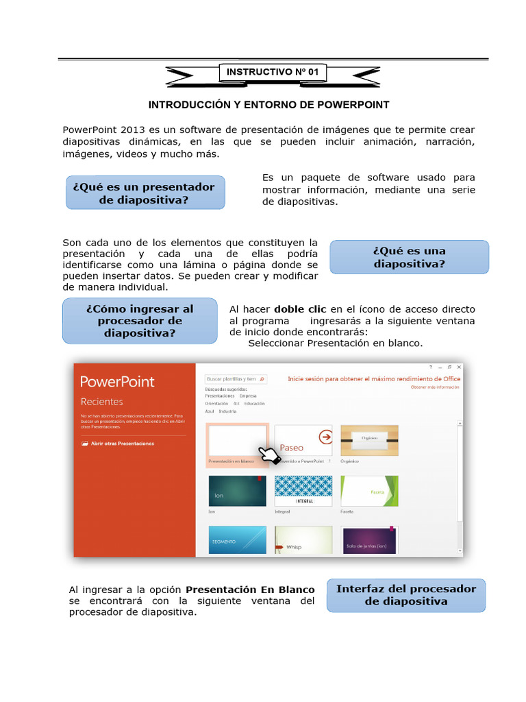 INTRODUCCIÓN Y ENTORNO DE POWERPOINT | PDF | Microsoft PowerPoint | Ventana (informática)