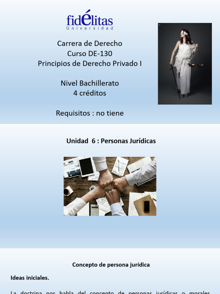 Personas Jurídicas | PDF | Sociedad de responsabilidad limitada | Bienes (Ley)