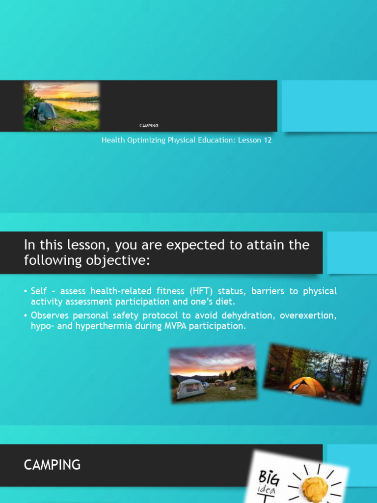 Camping | PDF | Camping | Physical Fitness