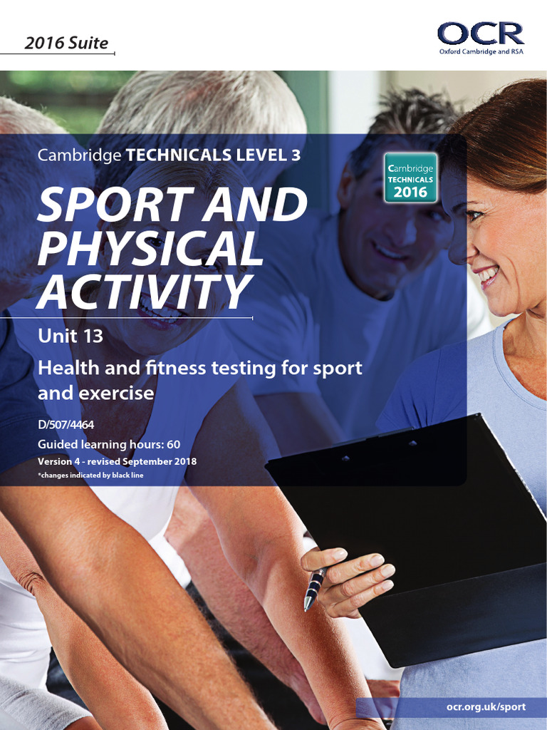 Health and Fitness Testing For Sport and Exercise | PDF | Personal ...