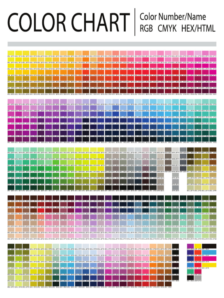 Paleta Cores - Offset RGB & CMYK | PDF