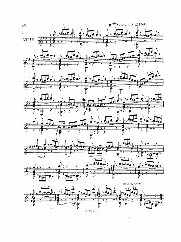 Estudio para Ligados Op 38 Nº 11 - N. Coste | PDF