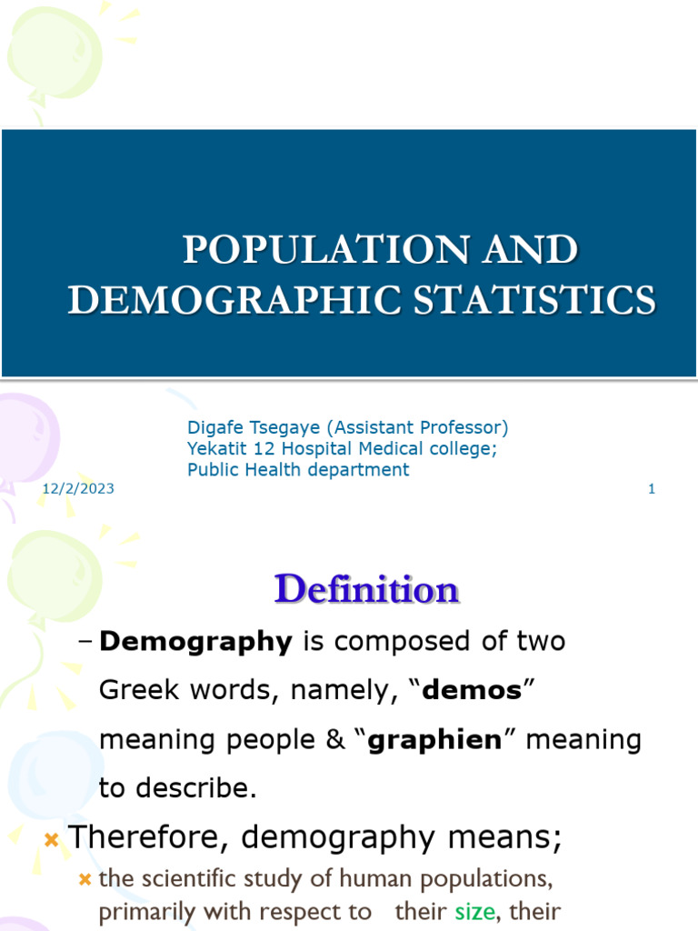 Population & Demographic Statistic | PDF | Demography | Census