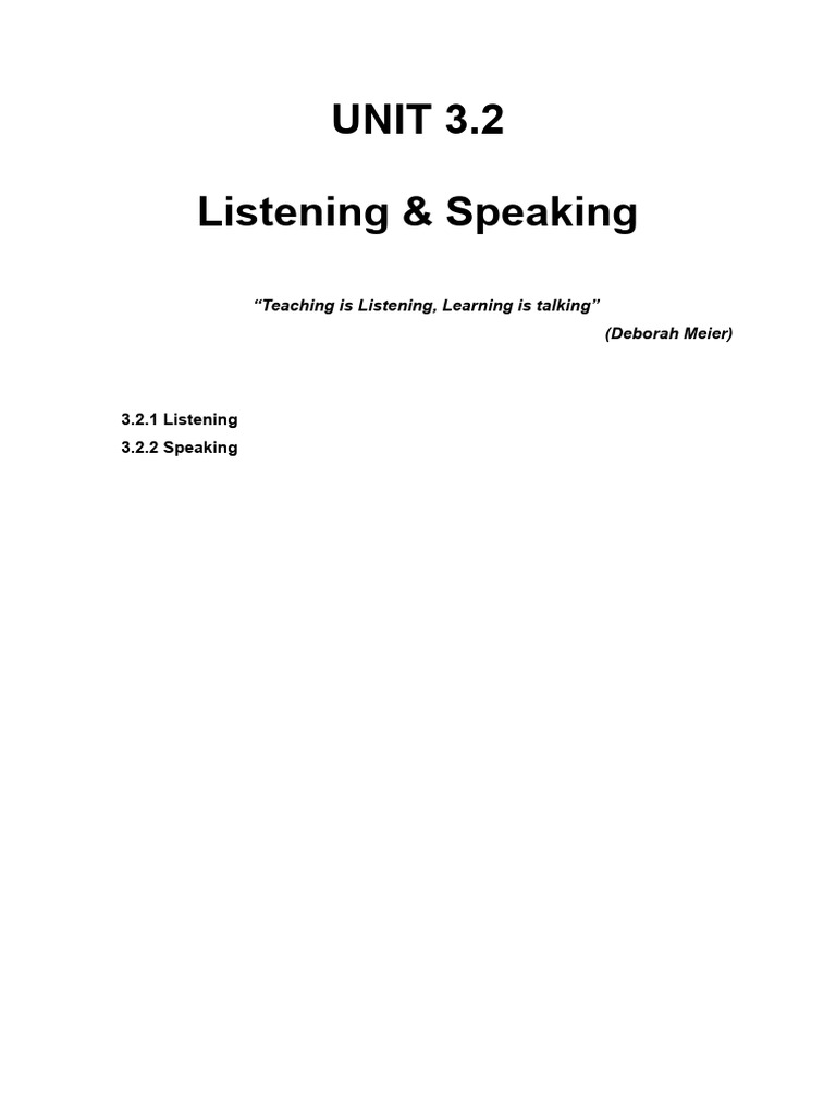 Unit 2 Part I-E Content | PDF | Communication | Nonverbal Communication