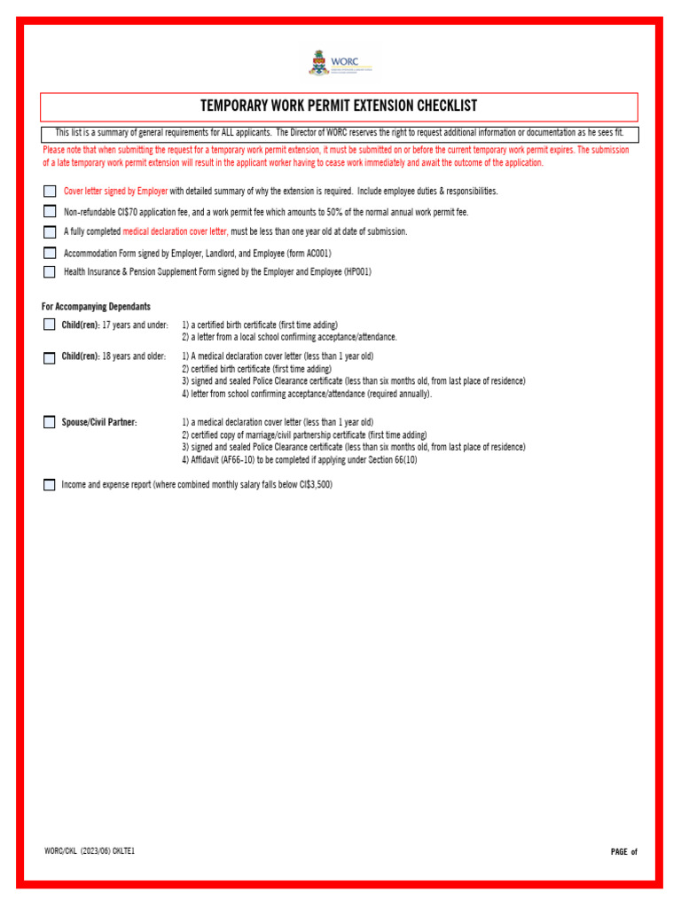Temporary Work Permit Guide | PDF | Pension | Employment