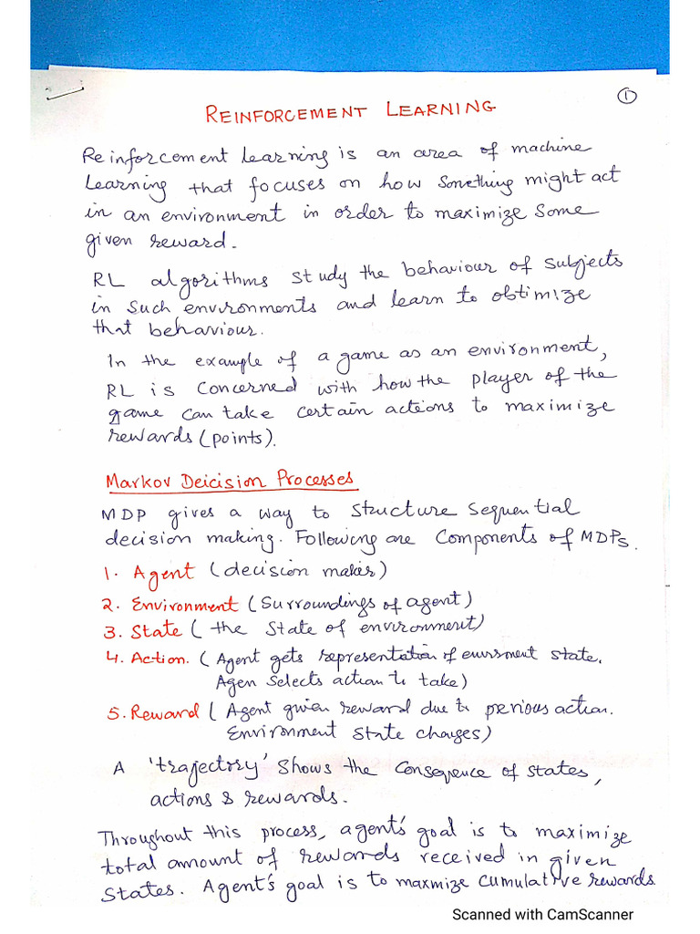 20MEMECH Part 7 - Reinforcement Learning Vol - 2 | PDF
