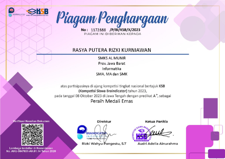 Piag - Informatika - KSB 2023 | PDF