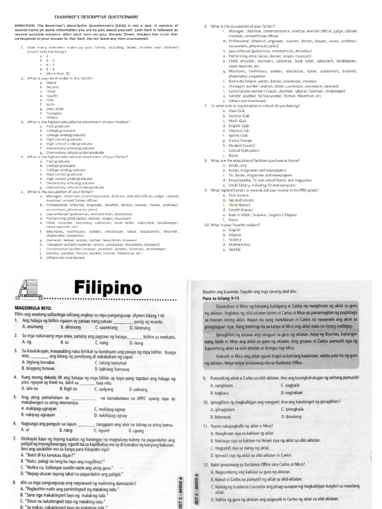 NAT 6-Mock Test | PDF