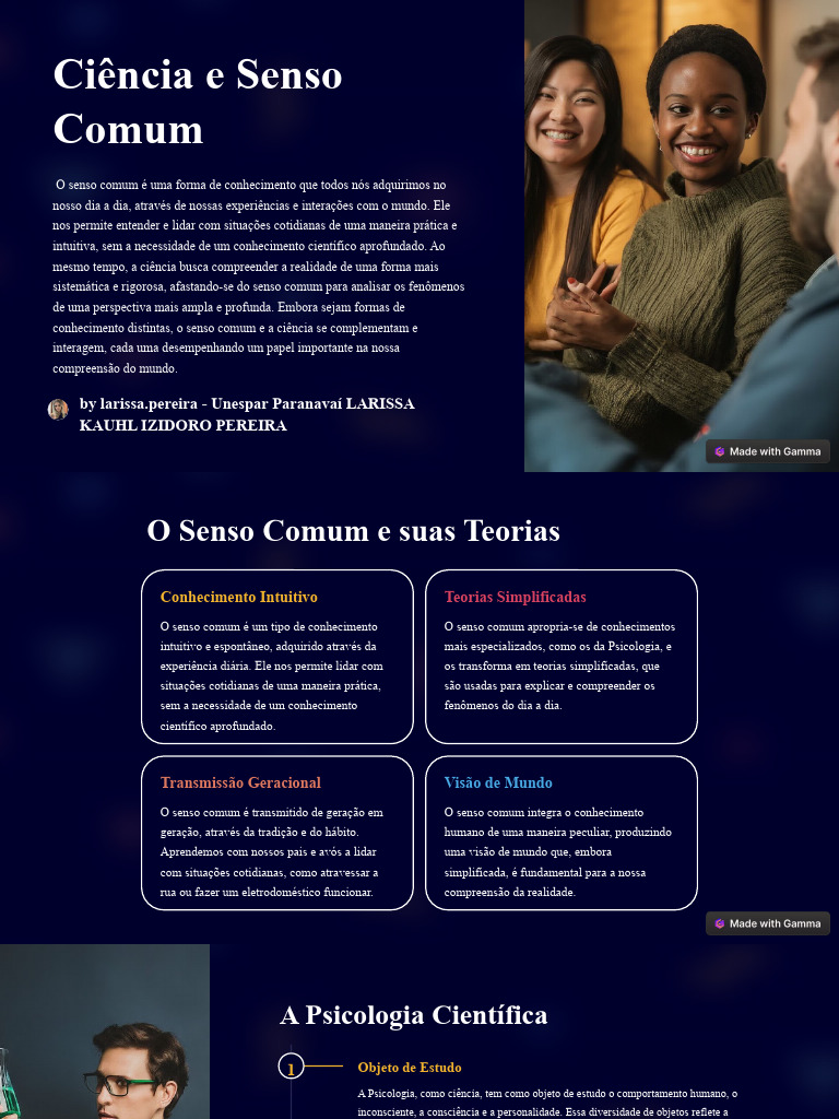 Ciencia e Senso Comum | PDF | Science | Psicologia