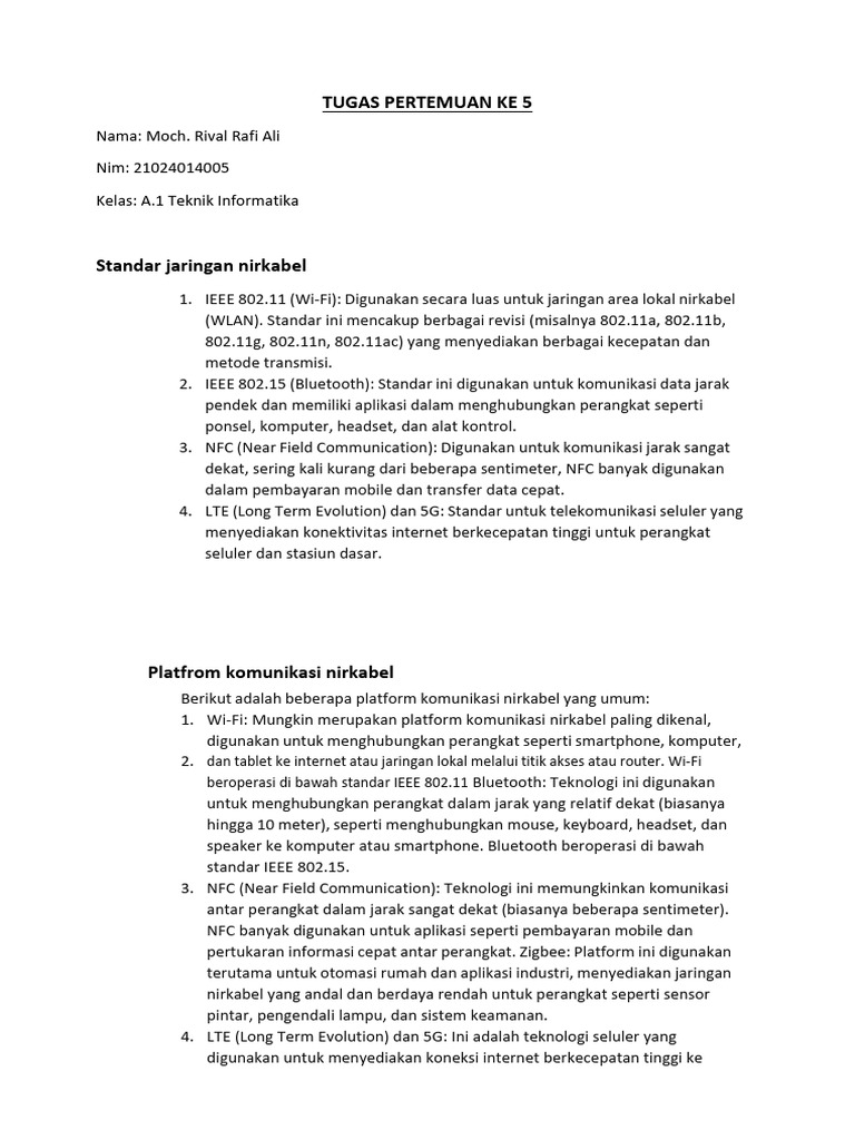 Tugas 5 AKB Moch. Rival Rafi Ali - 005 | PDF