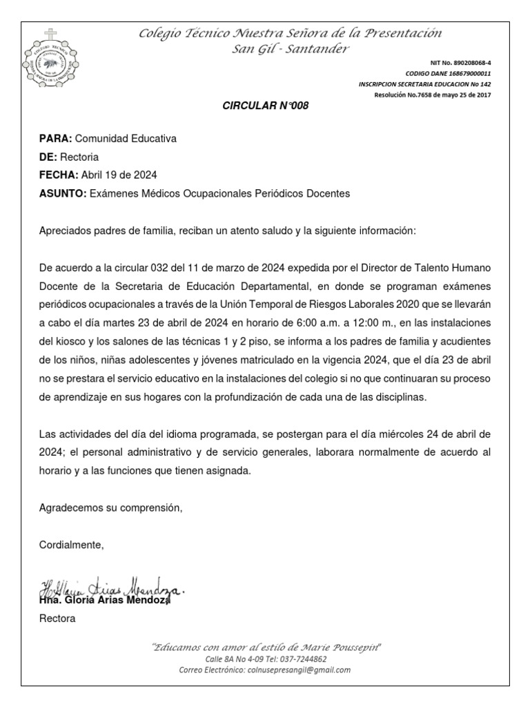 Circular 008 | PDF