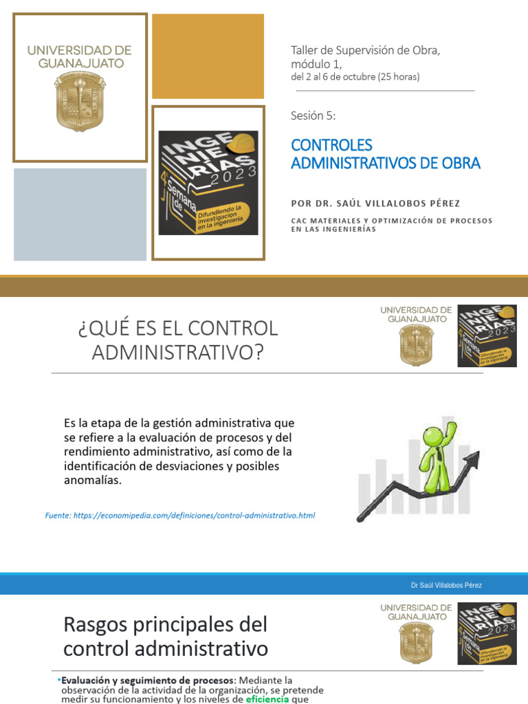 5 Controles Administrativos | PDF | Planificación de recursos ...