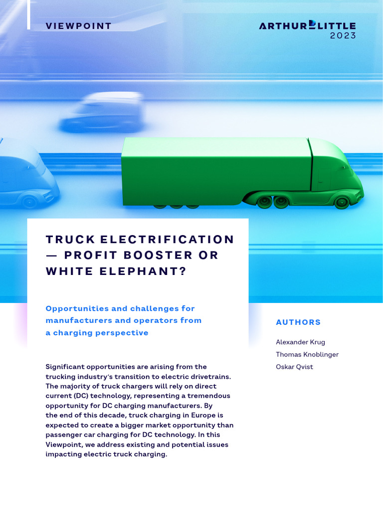 ADL Truck Electrification 2023 | PDF | Electric Vehicle | Battery Charger