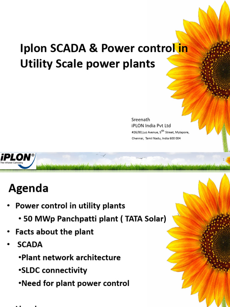 iPLON Utility Plant Power Control | PDF | Power Inverter | Solar Power