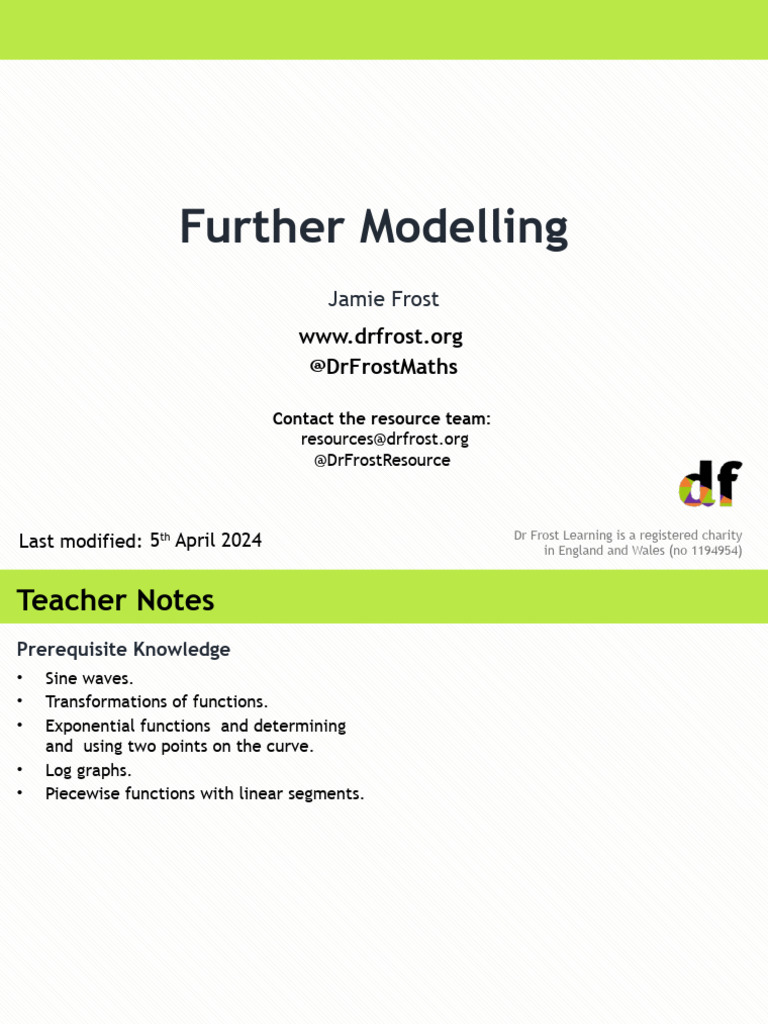 Further Modelling - Lesson | PDF | Ph | Logistic Regression