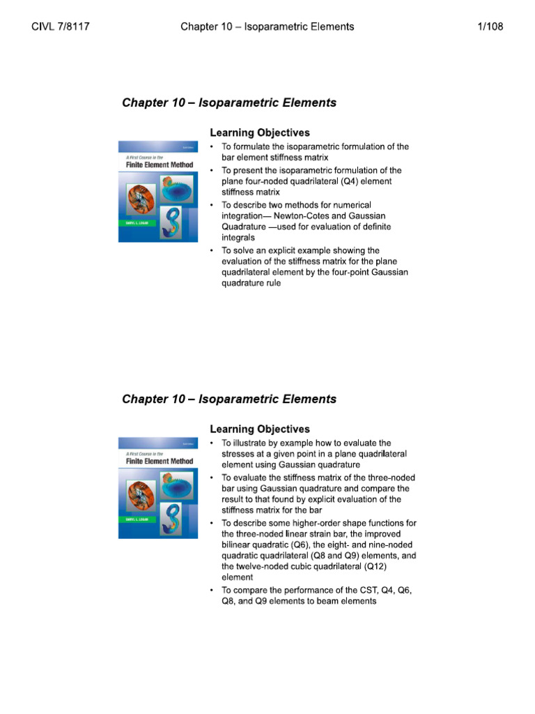 Isoparametric Element | PDF
