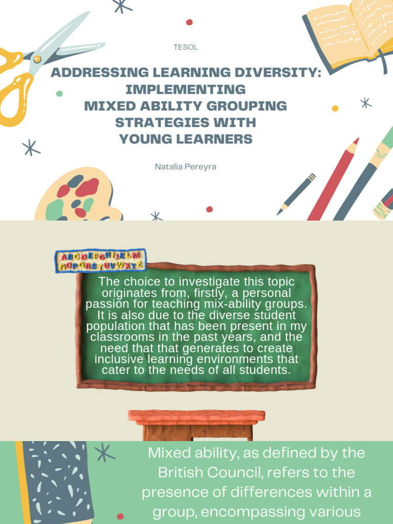 Addressing Learning Diversity Implementing Mixed Ability Grouping Strategies With Young Learners ...
