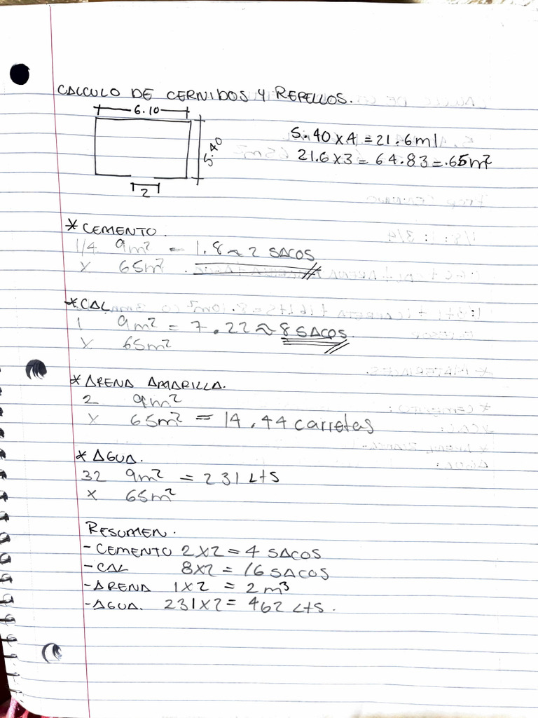 Calculo de Repellos y Cernidos | PDF