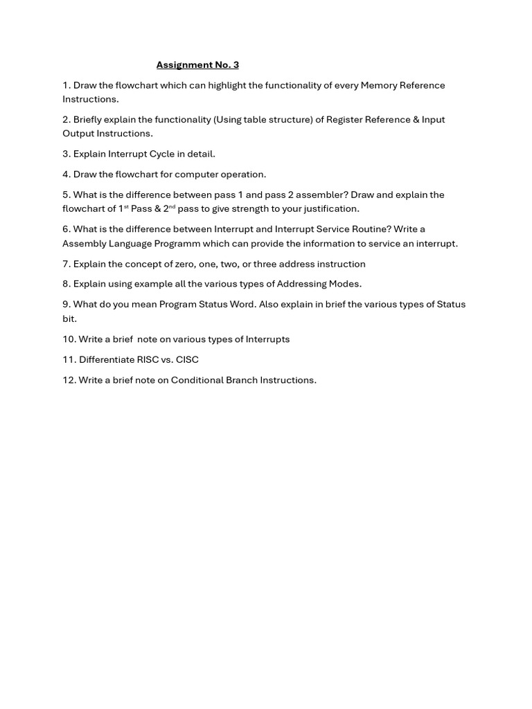Computer Architecture Assignment Guide | PDF
