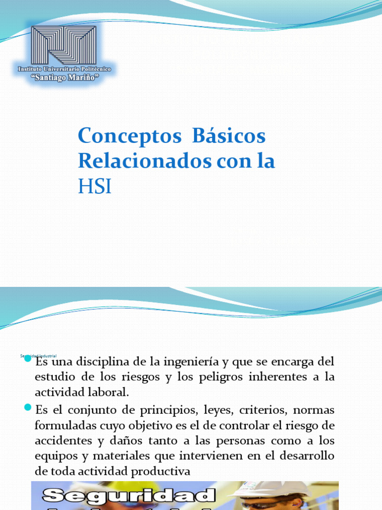 Conceptos Basicos HSI | Descargar gratis PDF | Higiene Ocupacional ...