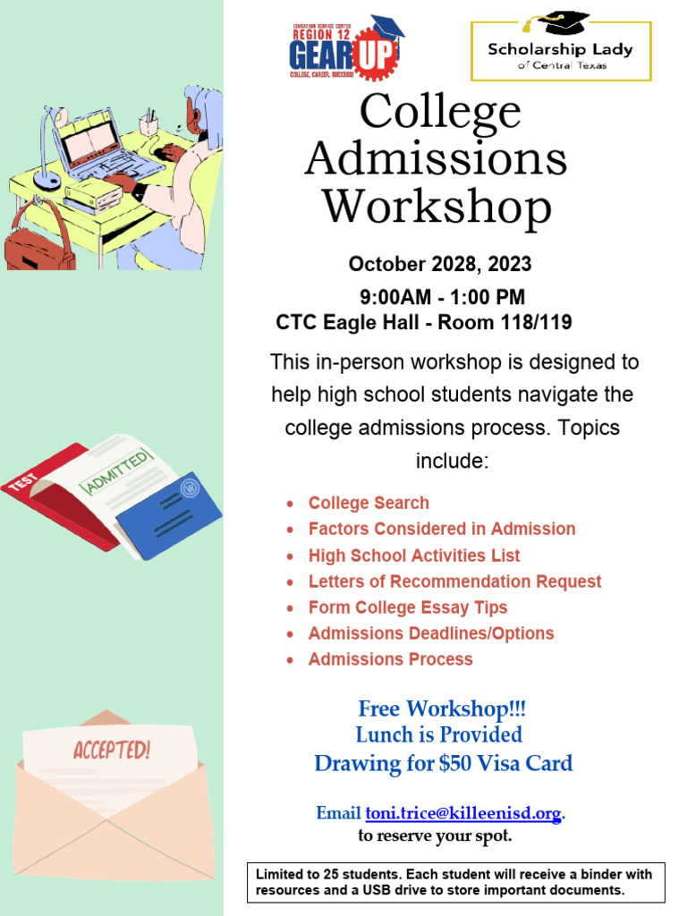 College Admissions Workshop 2023 | PDF