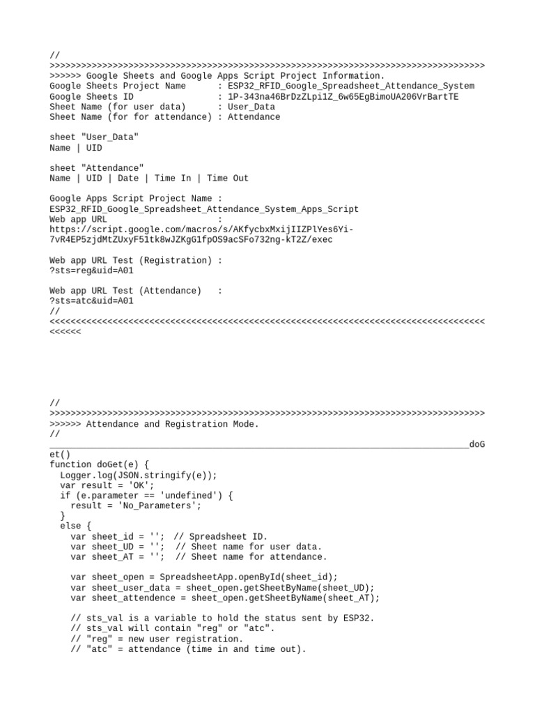 RFID Attendance System Script | PDF | Software Engineering | Computer Programming