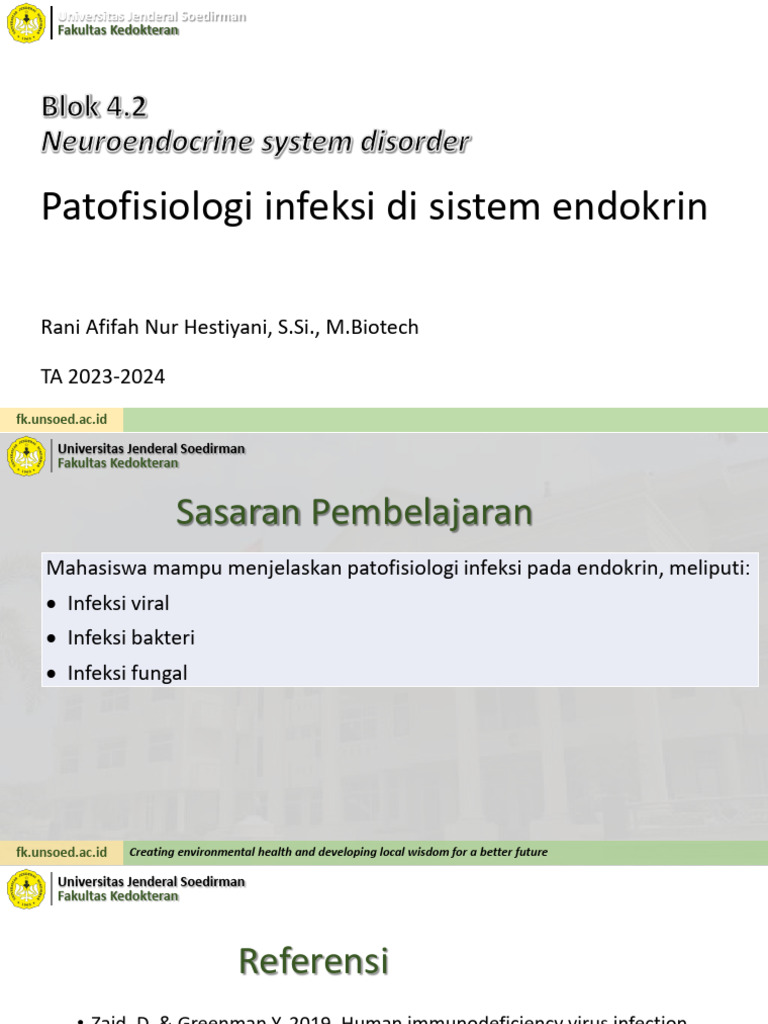 Patofisiologi Infeksi Di Sistem Endokrin-2024 | PDF