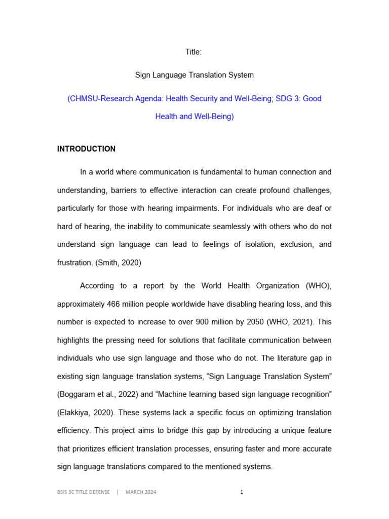 Sign Language Translation System | PDF | Usability | Software Development Process