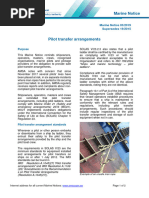 Pilot Transfer Arrangements Guidelines | PDF | Rope | Ships