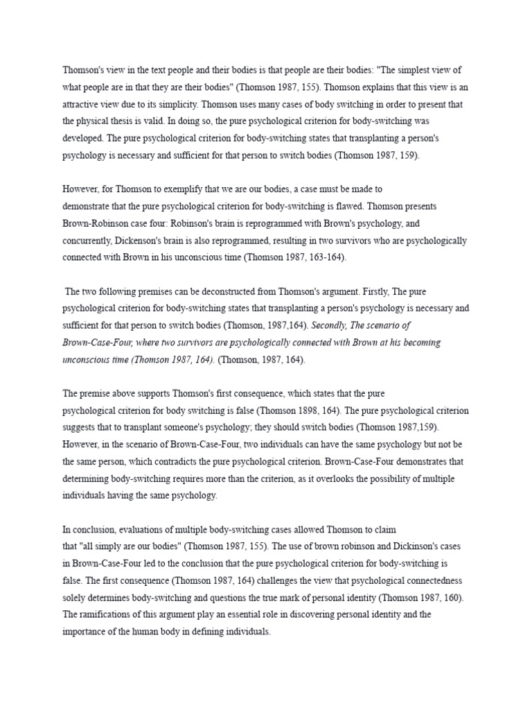 Philo Paper 1 | Download Free PDF | Argument | Logic