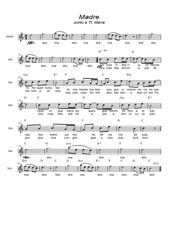 Canción de Alabanza a María | PDF