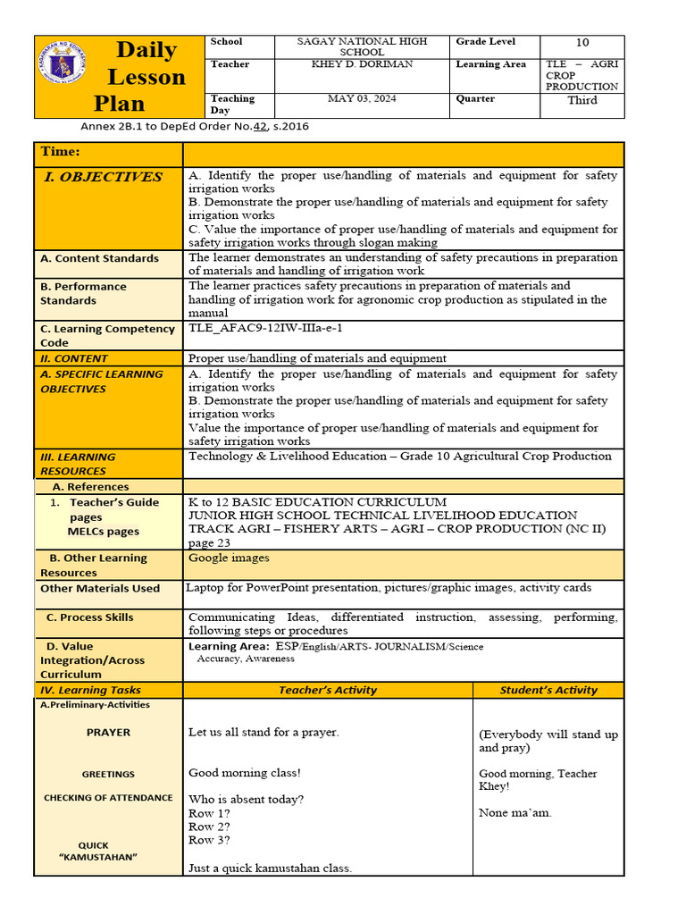 PROPER HANDLING OF MATERIALS AND EQUIPMENT | PDF | Occupational Safety ...