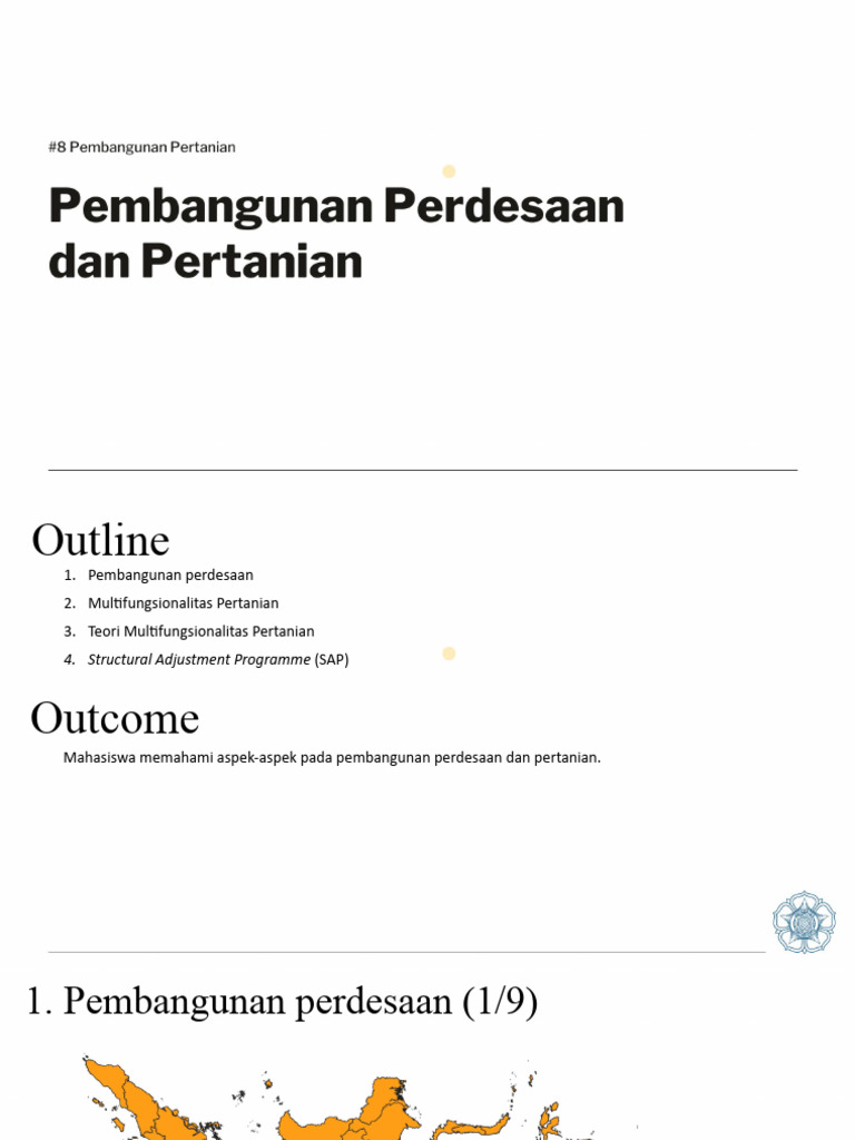 Pembangunan Perdesaan dan Multifungsi Pertanian | PDF | Ilmu Sosial ...