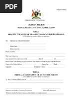 National Police Service Medical Examination Report (P3) : of Form Free ...