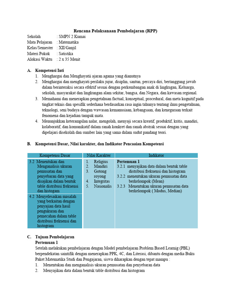 RPP TIK Daring | PDF | Ilmu Sosial | Sains & Matematika