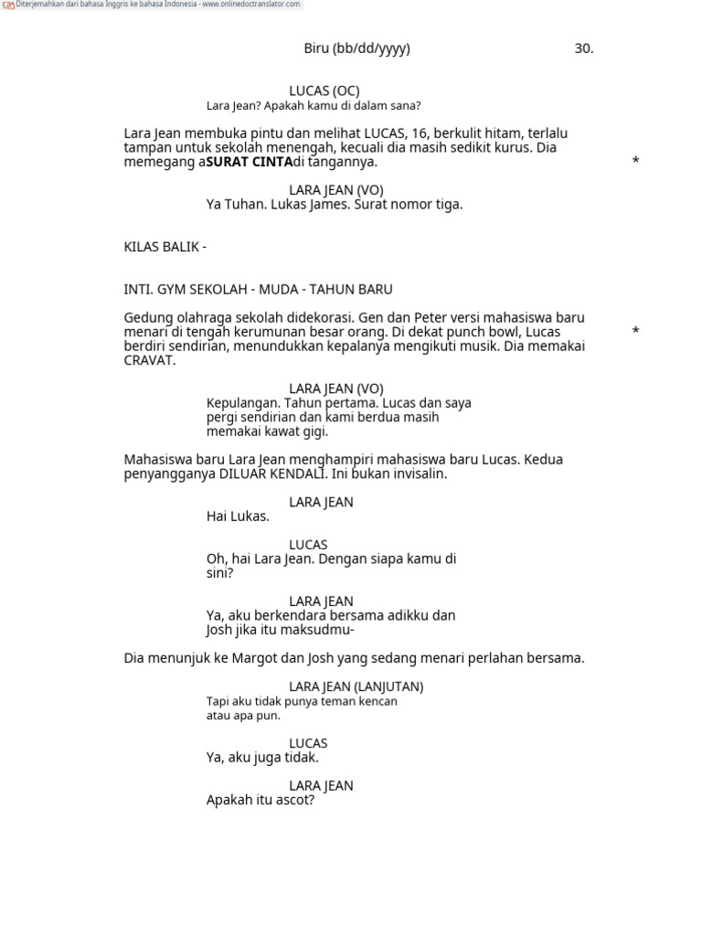 To All The Boys Ive Loved Before 2018 (1) (031 070) .En - Id | PDF