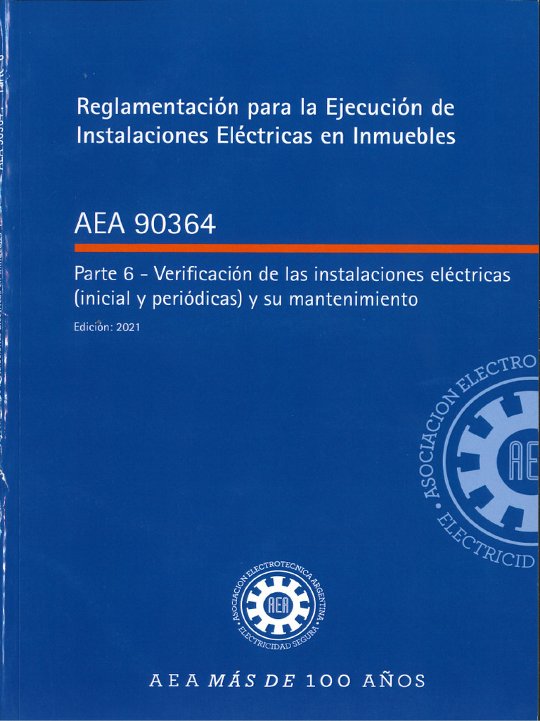 15 - Aea 90364 - Reglamentación para La Ejecucion de Instalaciones en Inmuebles - Parte 6 ...