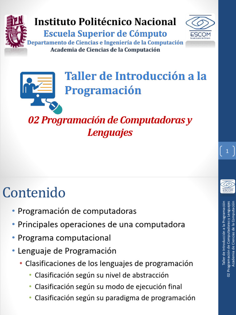 Tema 02 Arq Comp | PDF | Lenguaje de programación | Programación de computadoras