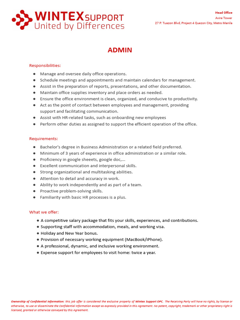 JD Admin | PDF | Business