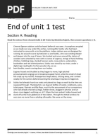 LS English 7 End of Year Test | PDF | Olympic Games