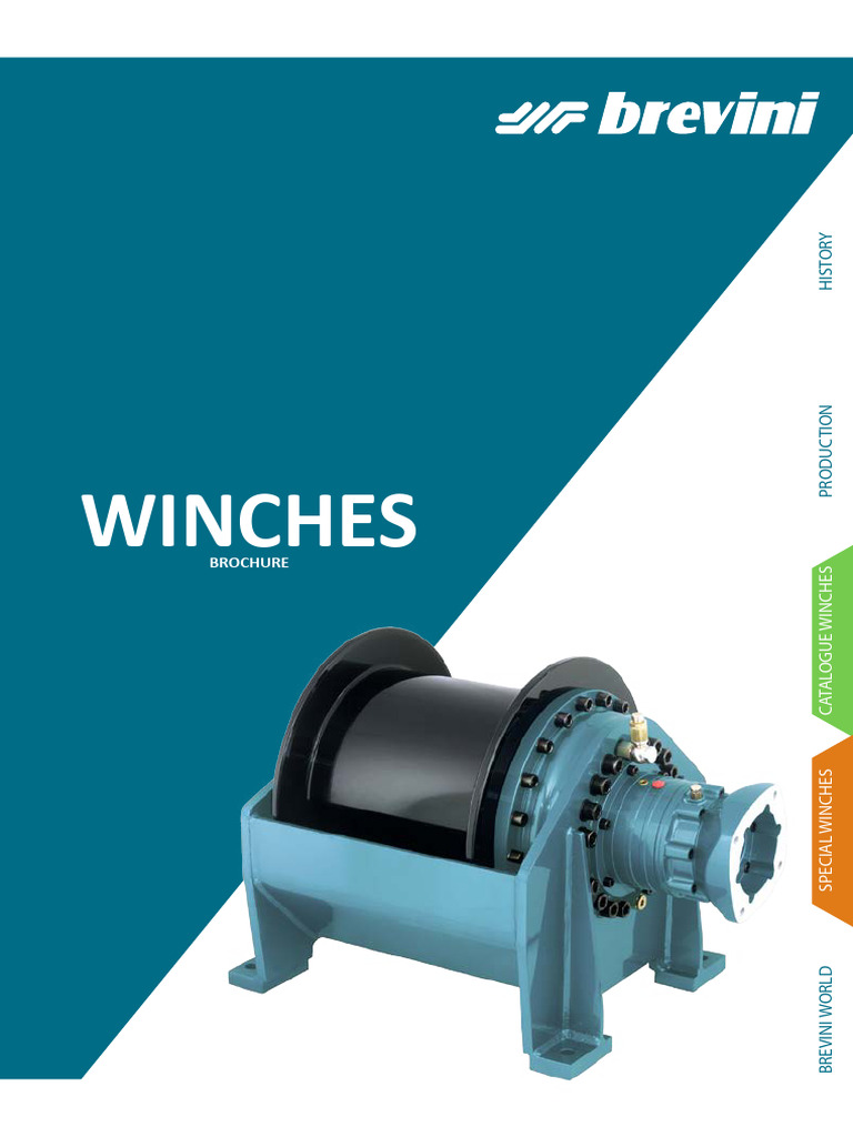 Brochure Winches | PDF | Crane (Machine) | Elevator
