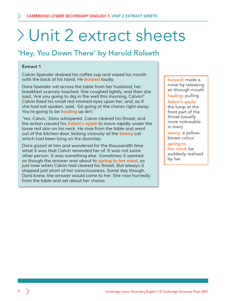 Calvin and Dora's Well Adventure | PDF | Young Adult