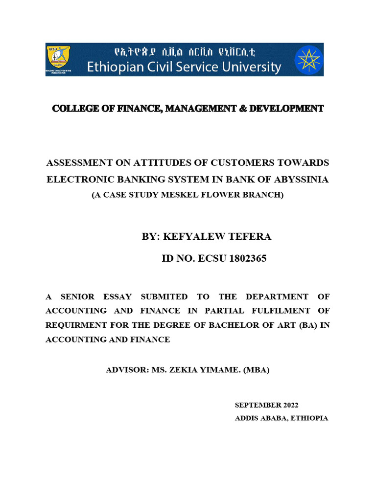 Attitude ... Final | Download Free PDF | Customer Satisfaction | Online Banking