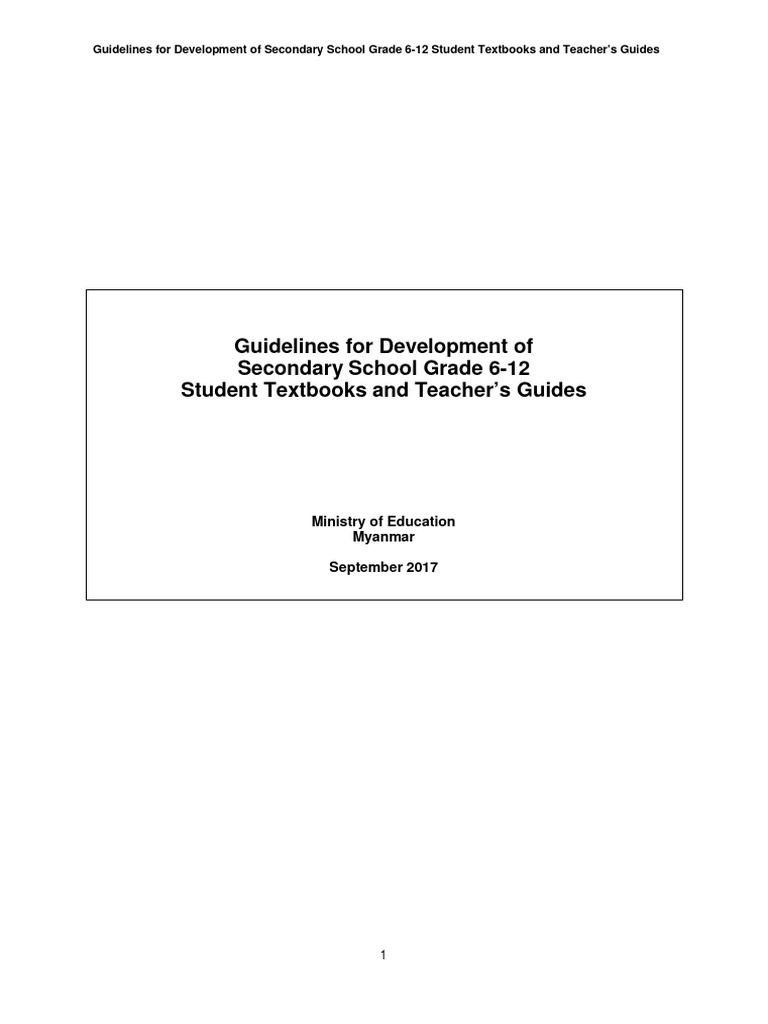 Guidelines For TB TG | PDF | Teachers | Learning Guidelines For TB TG | PDF | Teachers | Learning