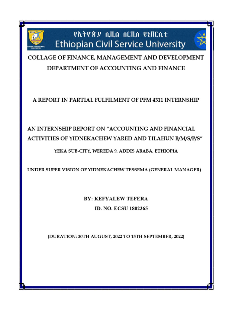 Internship Report | PDF | Swot Analysis | Internship