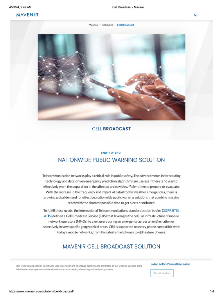 Cell Broadcast | PDF